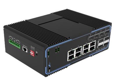 China IP40 Managed SFP Fiber Switch With 8 10/100/1000Mbps Ethernet Port for sale