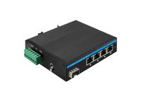 China ROHS 10/100/1000Mbps POE Fiber Switch With 1 Fiber And 4 Ethernet Port for sale