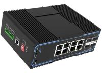 China Managed Full Gigabit Ethernet Fiber Switch 4 SFP Slots And 8 Ethernet Ports for sale