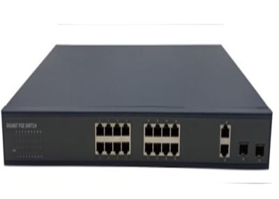 China High Power POE SFP Fiber Switch 16 POE Ports 2 SFP Ports 2 Uplink Ports for sale