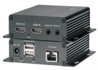 China 1080P HDMI Over Ethernet Extender Kit With Audio Local Loop Out 1 Reverse IR Signal for sale