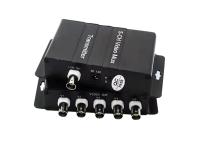 China 5 Channels BNC Video Multiplexer 4 Ports 1ch RS485 For Analog Cameras for sale