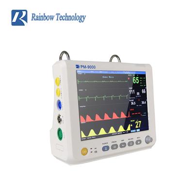 China Hospital 8inch Portable Patient Monitor Multi Parameter Emergency Net Weight 1.6kg for sale