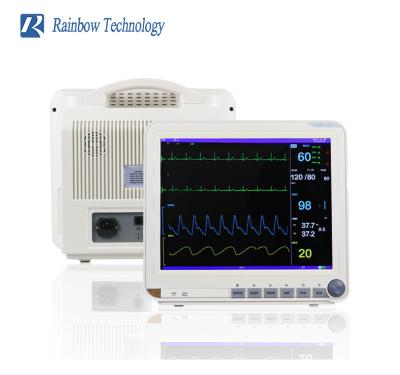 China Standard Version Patient Monitor Multiparameter Medical 15 Inch Vital Signs for sale
