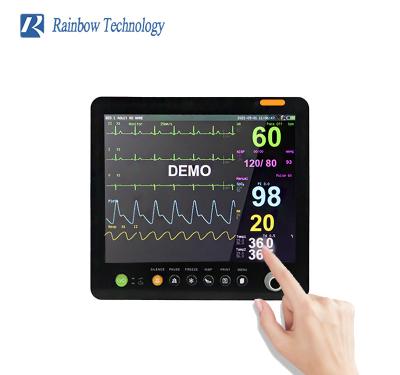 China 15 Inch Large Font Multi Parameter Patient Monitor Surgical With Accessory Box for sale