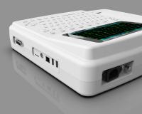China Touch Screen Full Keyboard Electrocardiogram ECG Machine 12 Channel 12 Lead With Printer for sale