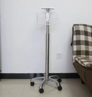 China Economical Height Adjustable Patient Monitor Trolley Cart For Hospital for sale