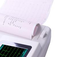 China 12 Leads 7 Inch Analog Recording Medical ECG Machine With Real Time Data Transfer for sale