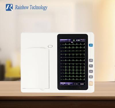 China 12 Leads Ecg Machine Touch Screen 3 Channel Professional EKG Device For Hospital for sale