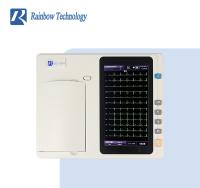 China Digital 3 Channels 7 Inch Color Screen Medical Ecg Machine Electrocardiogram for sale