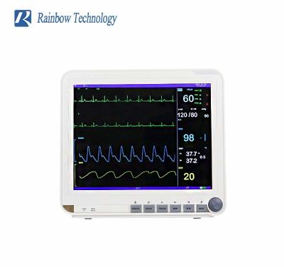 China AC/ DC Visual And Audible Alarms Multi Parameter Patient Monitor 15 Inch for sale
