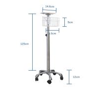China 30kg Load Capacity Hospital Patient Trolley Packing Size 69cm(L) X 21cm(W) X 46cm(H) for sale