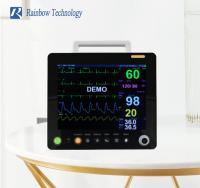 China ECG/ HR/ RESP/ SPO2/ NIBP/ Temp Multi Parameter Veterinary Monitor 12.1 Inch Display for sale