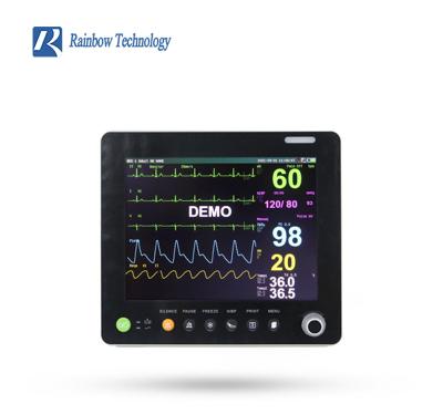 China Portable ECG HR NIBP SPO2 RESP TEMP Multi Parameter Patient Monitor For ICU Ward for sale