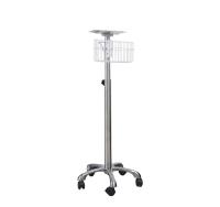 China Lightweight 5-Wheel Emergency Patient Trolley With Brake Foldable Handle White Color for sale