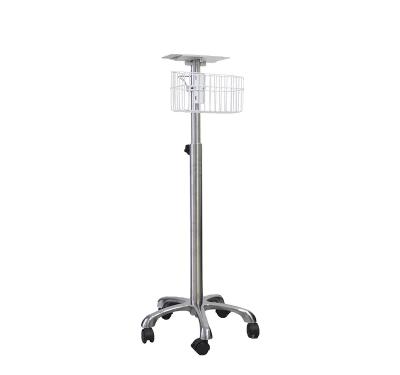 China Lightweight 5-Wheel Emergency Patient Trolley With Brake Foldable Handle White Color for sale