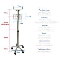 China Mobile Cart and Table for Patient Monitor Hospital Trolley OEM Service for sale