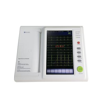 China 12 Channel 12 leads Digital Electro Cardiograph Ecg Machine for sale