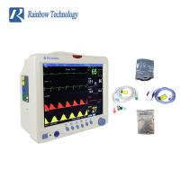 China Emergency Hospital Apparatus Touch Screen Patient Monitor with 2 Years Warranty and GB/T18830-2009 Safety Standard for ICU Vital Sign Monitoring for sale