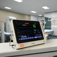 China Portable 10.1 Inch Multi Parameter Patient Monitor with 6 Parameters 1 Year Warranty and 3 Years Shelf Life for Hospital Bedside Medical Use for sale