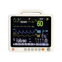 China Portable 12.1 Inch Multi Parameter Patient Monitor with Touch Screen and Color LCD Display for ECG/HR/RESP/SPO2/NIBP/Temp Monitoring for sale