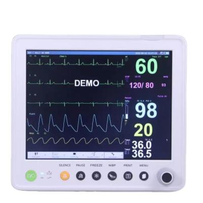 China 12.1'' Color TFT LCD Multiparameter Patient Monitor with 1 Year Warranty and Compact 30*27*30CM Design for sale