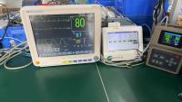 China 6 Parameters Multi Parameter Patient Monitor with High-precision Modules Digital Oxygen Technology and 12.1 inch Color TFT Display for sale