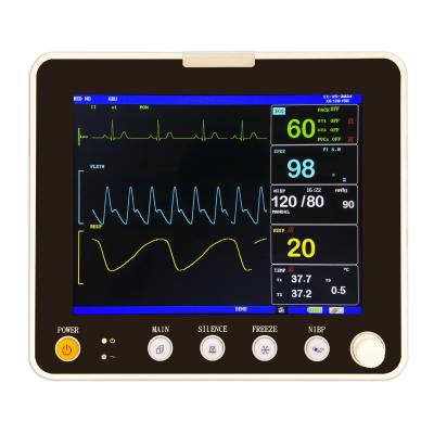 China 8 Inches Color LCD Display 6 Parameters Hospital First Aid Patient Monitor for sale