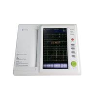 China 12 Channel Portable ECG Machine with 10 Inch Touch Screen for Hospital and Clinic Use for sale