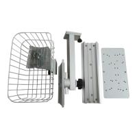 China Height Adjustable White Metal Patient Monitor Holder Wall Mounted Stand for Hospital Ward for sale