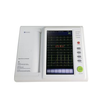 China Medical Electrocardiogram Printer Software Touch Screen Laptop with Channels Leads ECG Power Source Electric Material for sale