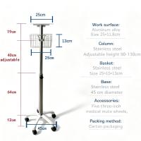 China Good Quality Medical Hospital Metal Trolley With Factory Price for Patient Monitor for sale
