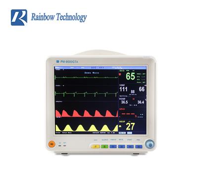 China Color TFT 6 parameters 12.1 Inch Portable Vital Sign Multi Parameter Patient Monitor Critical ICU Bedside Monitor for sale
