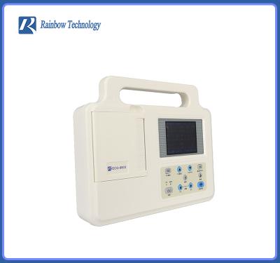 China Portable 3.5 Inch Medical ECG Machine Light weight 8 hour battery life for sale