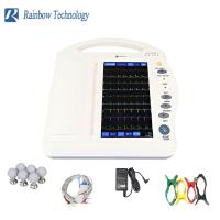 China ISO Ekg Electrocardiogram Medical Ecg Machine 10.1 Inch 12 Channel 12 Lead for sale