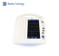 China Handle Medical Electrocardiogram Machine Automatic Digital Touch Screen 10.1 Inch for sale