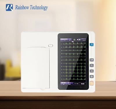 China 6 Channel Electrocardiograph System Six Channel ECG Device ECG-8206 for sale