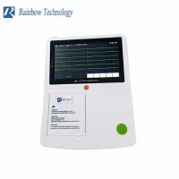 China Handheld 3 Channel 12 Lead ECG Machine With 7'' Color Touch Screen for sale