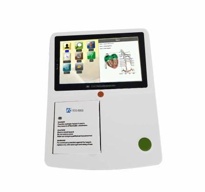 China Multi Language 3 Channels Medical ECG Machine Including 80mmx20m Thermal Paper for sale