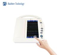 China Medical Touch Screen 12 Channels Portable ECG Monitor With Builtin Printer for sale