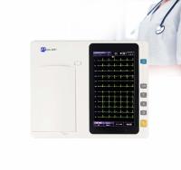 China Clinical Analytical Electrocardiogram Medical Ecg Ekg Machine 6 Channel 7 Inch for sale