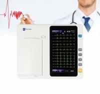 China ISO Electrocardiogram 7 Inch Touch Screen 12 Leads Ecg Machine With Analyzer for sale