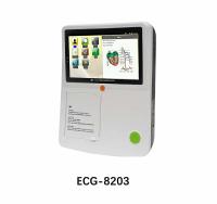 China Li-Ion Electronic Heart Digital Ekg Ecg Machine 3 Channel 12 Lead Rechargeable for sale