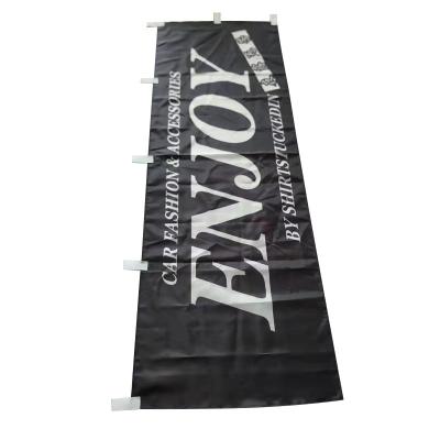 China Outdoor Indoor Custom Vertical Banner Flags 180x60cm Polyester Fabric for sale