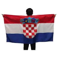 China Music Festival Carnival Flag Cape 3' X 5'  With Arms Sleeves for sale