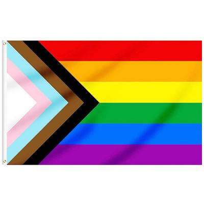China Digital Printing  Bisexual LGBT Flag 3x5 Ft 100d Polyester Material for sale