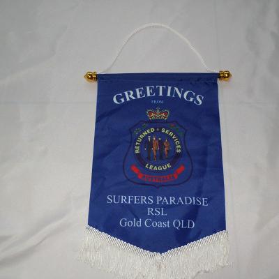 China Double Side Sublimation Printing Pennant Custom Logo  Blank for sale