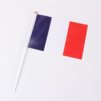 China Custom Digital Printing Hand Held Flags 20x28cm Small American Flags for sale