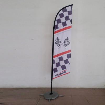 China Promotional Outdoor Beach Flag Single And Double Sides Printing for sale