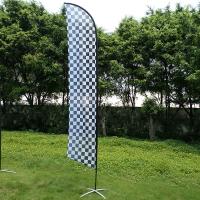 China Advertising Barber Feather Flag Single Double Sides Printing for sale